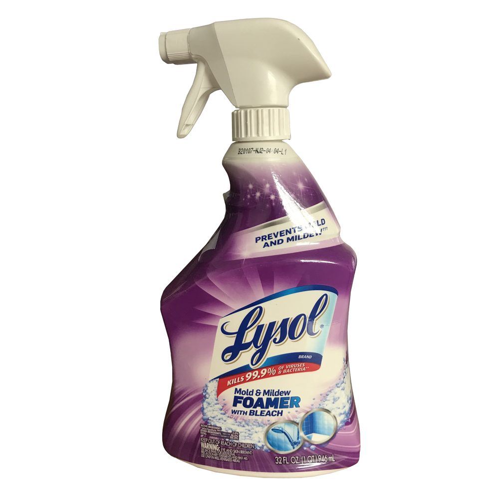 Lysol Mold And Mildew Spray Foamer With Bleach 34 Fl Oz 2 Pack